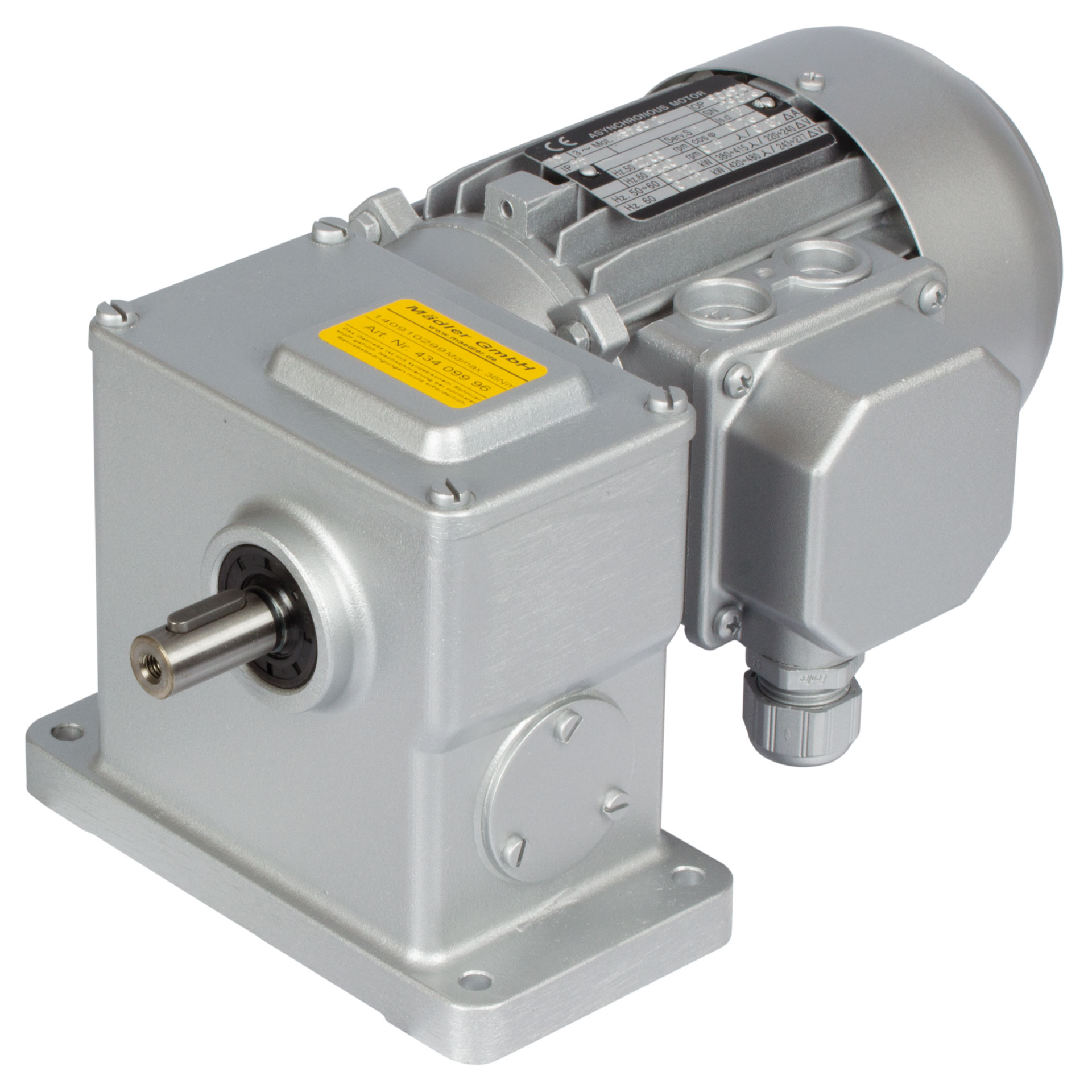 Worm Geared Motor RM 90 Watt 230/400V 50Hz I=750:1 Output, 46% OFF