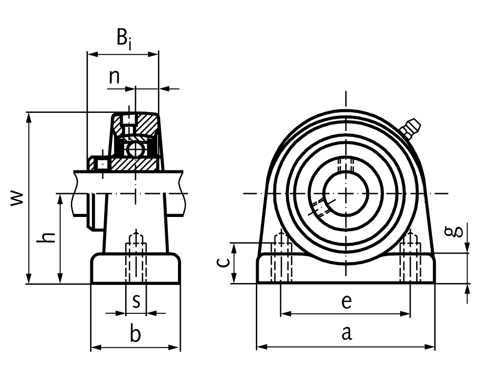 Ball pillow block bearing SS UCPA 210 bore 50mm housing and bearing stainless steel SKU ...