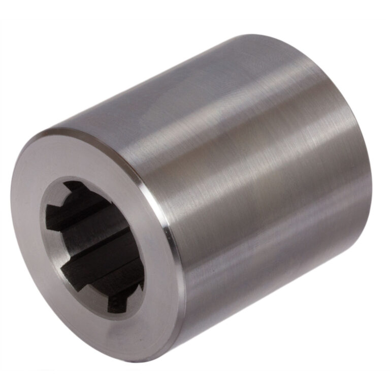 Splined hub DIN ISO 14 KN 18×22 length 50mm diameter 40mm steel C45Pb ...