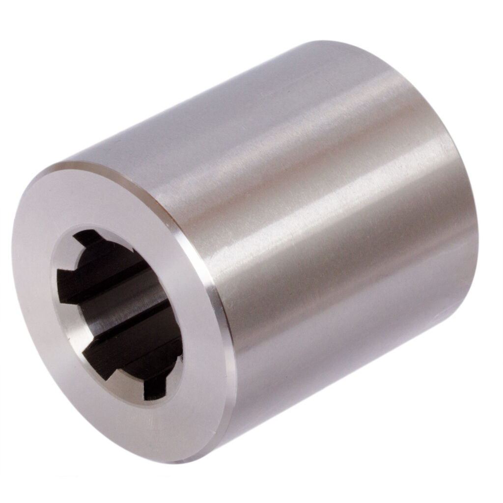 Splined hub DIN ISO 14 KN 32×38 length 60mm diameter 60mm stainless ...