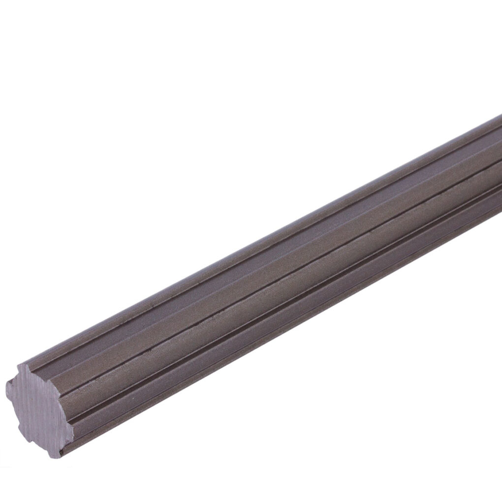 Splined shaft similar to DIN ISO 14 profile KW 32×38 x 1500mm long ...