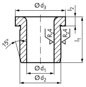 drill bushing (guide bushing) similar DIN 172 – A 15,1 x 16 PN ...