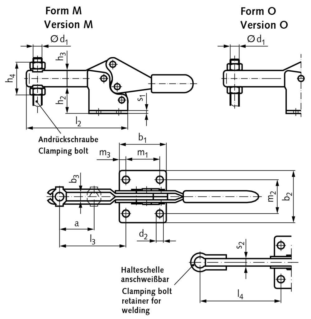 Horizontal clamp version O size 230 PN: 67615100 – Maedler North America