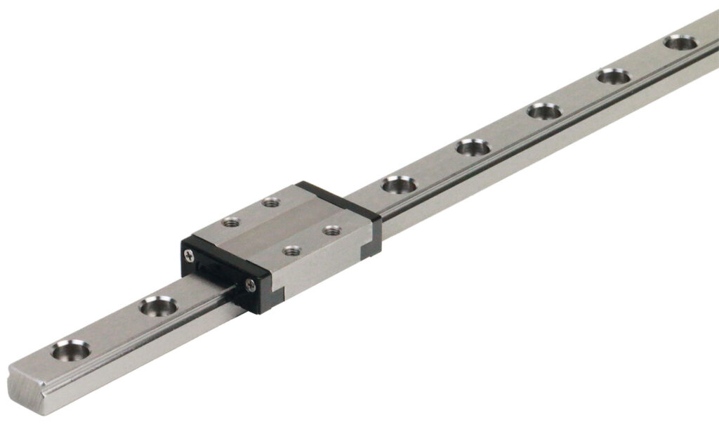 Miniature profile rail guide HQ stainless rail width 9mm length 100mm ...