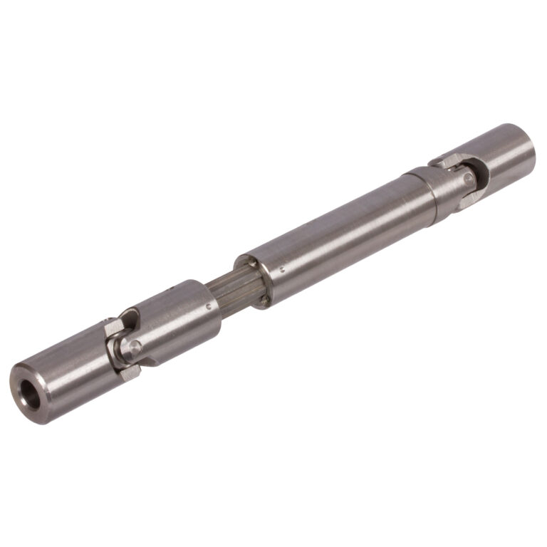 Slip shaft with joints PWR bore 10H7 with keyway DIN 6885-1 tolerance ...