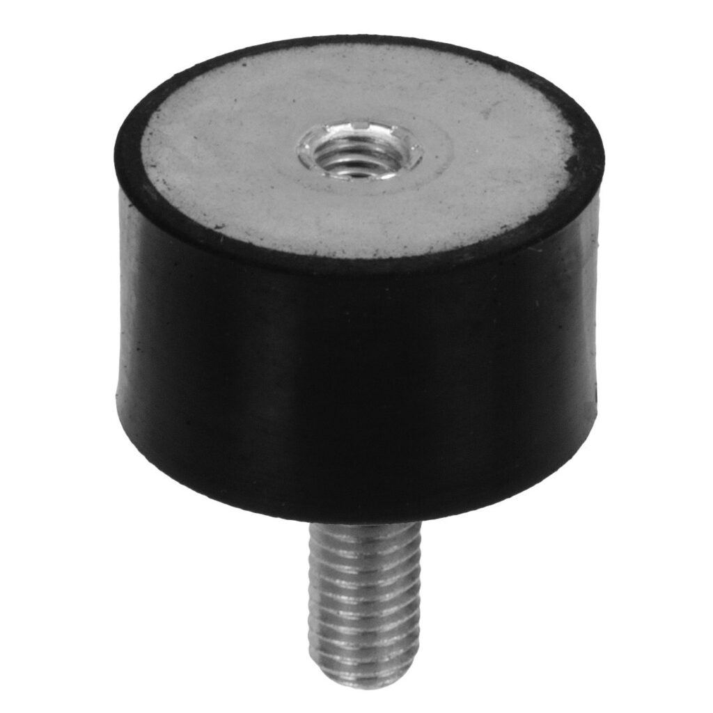 Rubber-metal buffer MGA diameter 50mm height 20mm thread M10 x 28mm ...