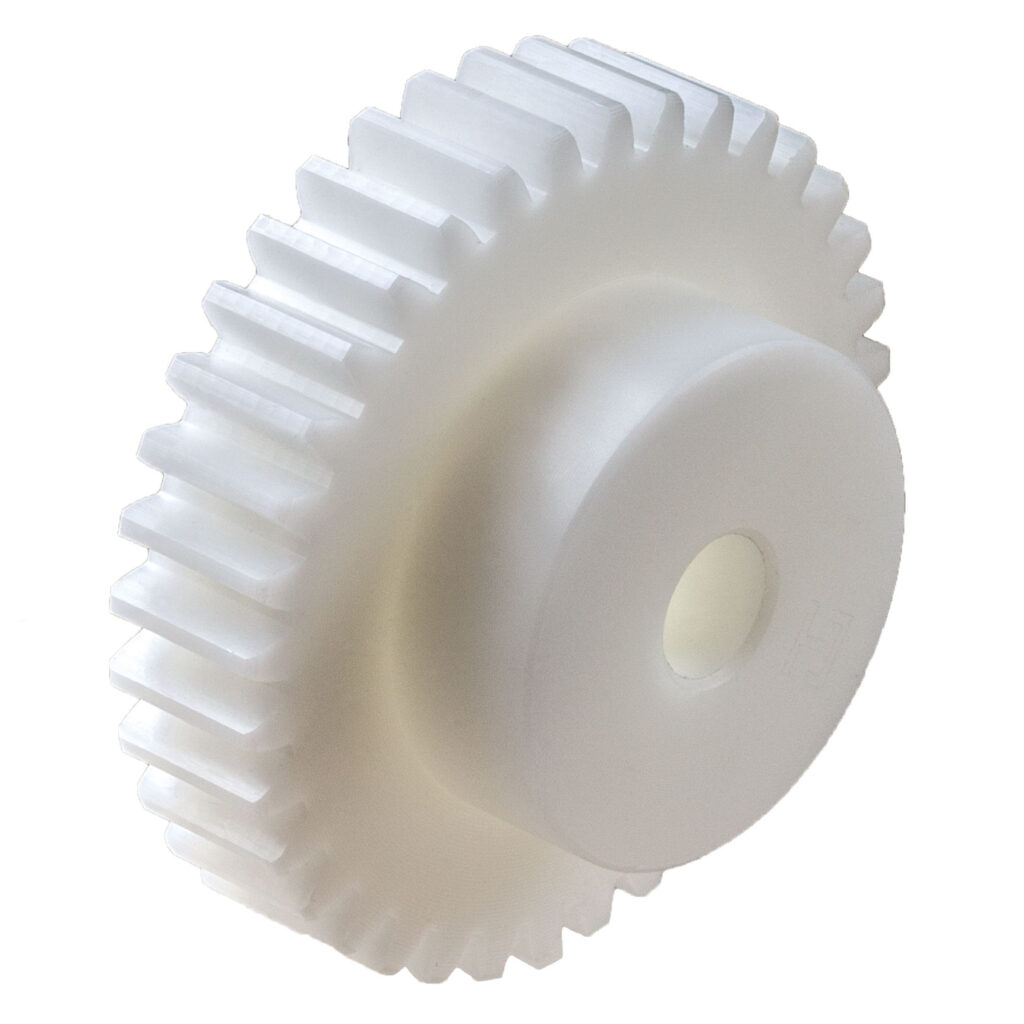 Spur gear made of POM with hub module 0.7 64 teeth tooth width 5mm ...