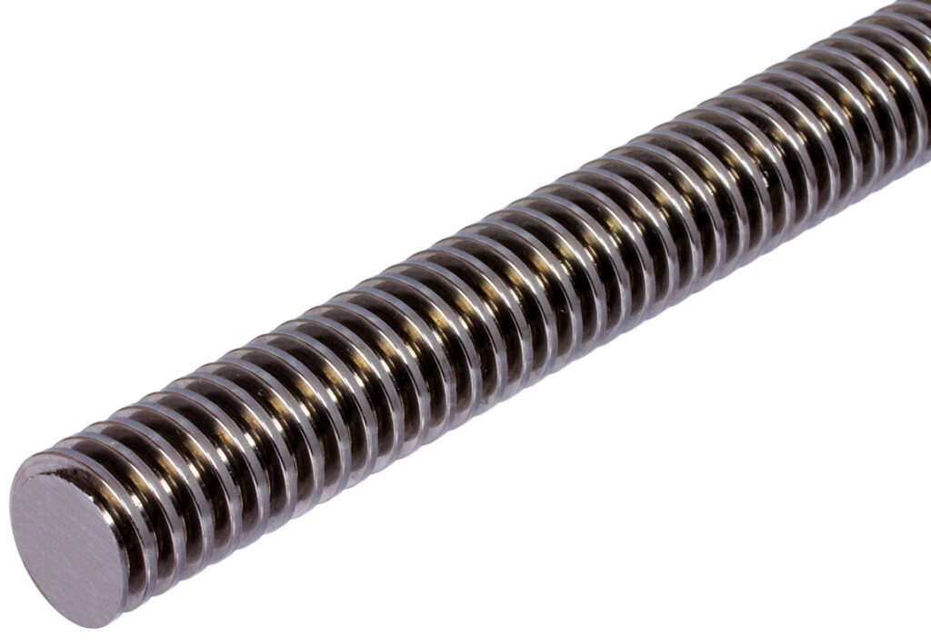 Trapezoidal-threaded spindle DIN 103 Tr.10 x 3 x 3000mm long single ...