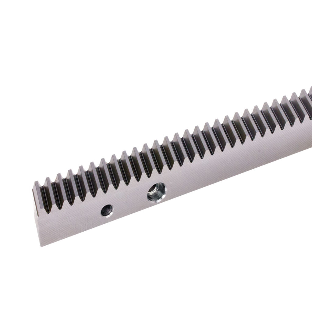 Precision gear rack made of steel 16MnCr5, module 4 1000mm long without ...